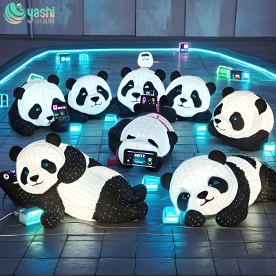 China Custom Panda Lanterns 80-150CM with LED Lighting for Indoor/Outdoor Festival Decor and Party Supplies for sale