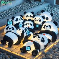 China Custom Panda Lanterns 80-150CM with LED Lighting for Indoor/Outdoor Festival Decor and Party Supplies for sale