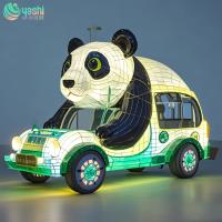China Custom Panda LED Parade Float 220-240CM with 110/220V Power for Theme Parks & Zoos for sale