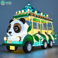China Custom Panda LED Parade Float 220-240CM with 110/220V Power for Theme Parks & Zoos for sale