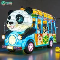 China Custom Panda LED Parade Float 220-240CM with 110/220V Power for Theme Parks & Zoos for sale