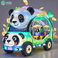 China Custom Panda LED Parade Float 220-240CM with 110/220V Power for Theme Parks & Zoos for sale