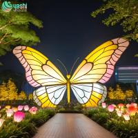 China Custom Butterfly Lantern Set 150-250CM with LED Lighting for Theme Parks and Events for sale