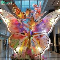 China Custom Butterfly Lantern Set 150-250CM with LED Lighting for Theme Parks and Events for sale