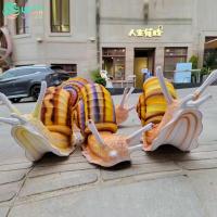 China Hot Selling Snail Painted Animal Outside Lantern Colored Silk Iron Wire for Shopping Mall for sale