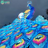 China Exquisite wire and silk peacock lanterns as festival supplies for multiple scenarios for sale