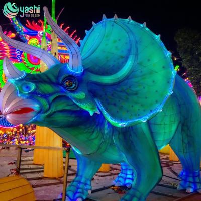 China Jurassic Triceratops-shaped lantern suitable for festival events, zoos, parties and gatherings for sale