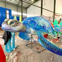 China Sea Turtle Lantern Set 180CM x 180CM with LED Lighting for Zoo and Theme Park Decorations for sale