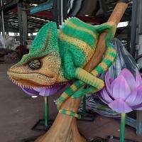 China Handmade Animal Lantern - Chameleon Sculpture Illuminated LED Lantern, Customizable for sale