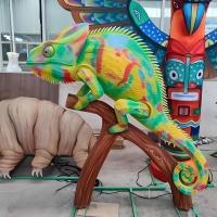 China Handmade Animal Lantern - Chameleon Sculpture Illuminated LED Lantern, Customizable for sale