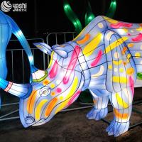 China Factory Wholesale - Handmade Rhino Model Lanterns for Zoo Decorations for sale