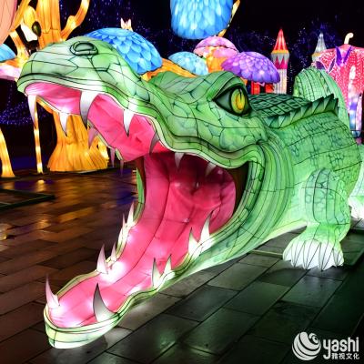 China Zigong Animal Lanterns Factory Direct - LED Outdoor Crocodile Lanterns for Sale for sale