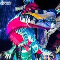 China Lifelike Dinosaur Model Sculptures - LED Outdoor Lighting Decorations for Theme Parks for sale