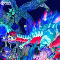 China Lifelike Dinosaur Model Sculptures - LED Outdoor Lighting Decorations for Theme Parks for sale