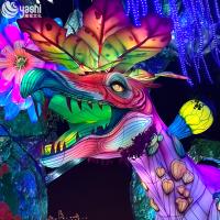 China Realistic Dinosaur Model Sculptures - LED Outdoor Decorative Lighting for Theme Parks for sale