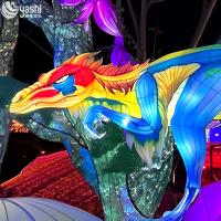 China Lifelike Dinosaur Sculptures with LED Outdoor Lighting - Perfect for Theme Parks and Outdoor Decor for sale
