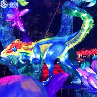 China Lifelike Dinosaur Sculptures with LED Outdoor Lighting - Perfect for Theme Parks and Outdoor Decor for sale