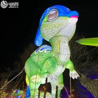 China Wholesale Zigong Lantern Factory Dinosaur Sculpture Lanterns LED Outdoor Lighting for sale