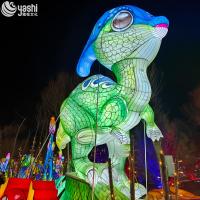 China Wholesale Zigong Lantern Factory Dinosaur Sculpture Lanterns LED Outdoor Lighting for sale