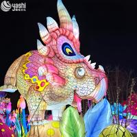 China Realistic Triceratops Baby Sculpture Lighting for Outdoor and Park Decoration for sale