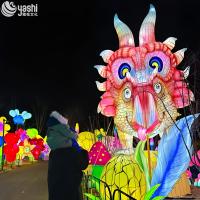 China Realistic Triceratops Baby Sculpture Lighting for Outdoor and Park Decoration for sale