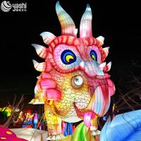 China Realistic Triceratops Baby Sculpture Lighting for Outdoor and Park Decoration for sale