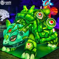 China Realistic Mechanical Dragon Lantern for Outdoor Decoration - Dinosaur Park Decor for sale