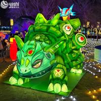 China Realistic Mechanical Dragon Lantern for Outdoor Decoration - Dinosaur Park Decor for sale