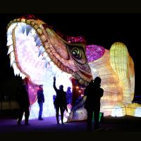 China Outdoor Realistic Dinosaur Head Entrance for Park Decoration, Dinosaur Party Decor for sale