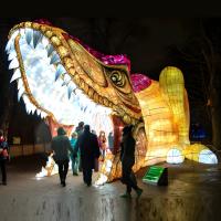 China Outdoor Realistic Dinosaur Head Entrance for Park Decoration, Dinosaur Party Decor for sale