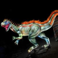 China Realistic Dinosaur Sculpture with LED Lighting for Outdoor and Party Decoration for sale