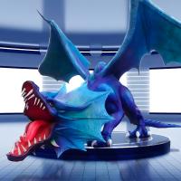 China Realistic Dinosaur Sculpture with LED Lighting for Outdoor and Party Decoration for sale