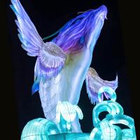 China LED Christmas Reindeer Lantern 600CM Outdoor Decor with 110/220V Power for Theme Parks and Festivals for sale