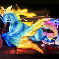 China LED Christmas Reindeer Lantern 600CM Outdoor Decor with 110/220V Power for Theme Parks and Festivals for sale