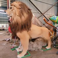 China 150cm Custom Wildlife LED Lantern Set - Lion, Flamingo, Zebra & Chameleon Sculptures for Zoo & Theme Park Decor for sale