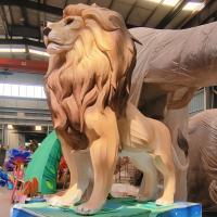 China 150cm Custom Wildlife LED Lantern Set - Lion, Flamingo, Zebra & Chameleon Sculptures for Zoo & Theme Park Decor for sale