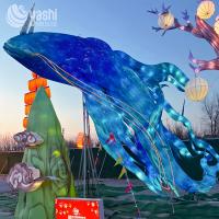 China Realistic Whale Lantern for Theme Park Light Exhibitions for sale