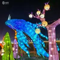China Realistic Whale Lantern for Theme Park Light Exhibitions for sale