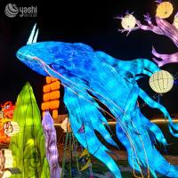 China Realistic Whale Lantern for Theme Park Light Exhibitions for sale