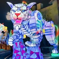 China Customizable Outdoor Qilin Lantern 300CM-600CM with LED Lighting for Theme Parks and Events for sale