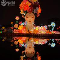 China Traditional Chinese Lantern Installation 110/220V LED Light Display with Customizable Size for Cultural Events for sale
