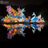 China 400CM Outdoor Swan Lantern with LED Lighting for Theme Parks and Cultural Events for sale