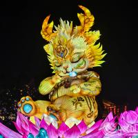 China Custom Large Festival Lanterns with LED Lighting for Theme Parks and Cultural Events - 110V/220V Power Supply for sale
