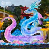 China Waterproof Satin Zigong Animal Lanterns For Outdoor Decoration And Exhibition for sale