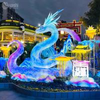 China Waterproof Satin Zigong Animal Lanterns For Outdoor Decoration And Exhibition for sale