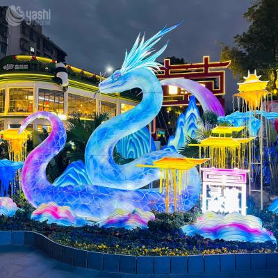 China Waterproof Satin Zigong Animal Lanterns For Outdoor Decoration And Exhibition for sale