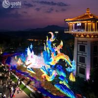 China Customizable 200CM Outdoor 3D Chinese Festival Lantern with LED Lighting for Theme Parks and Cultural Events for sale