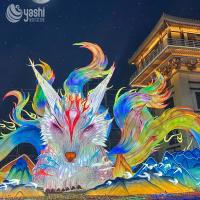 China Customizable 200CM Outdoor 3D Chinese Festival Lantern with LED Lighting for Theme Parks and Cultural Events for sale