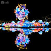 China Large Flower Fairy Traditional Festival Lantern Customizable for Theme Light Show for sale