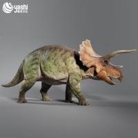 China Realistic Animated Triceratops Dinosaur Sculpture 260CM with Voice Control for Outdoor Theme Parks for sale